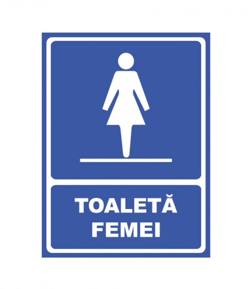 Indicator autocolant Toaleta femei