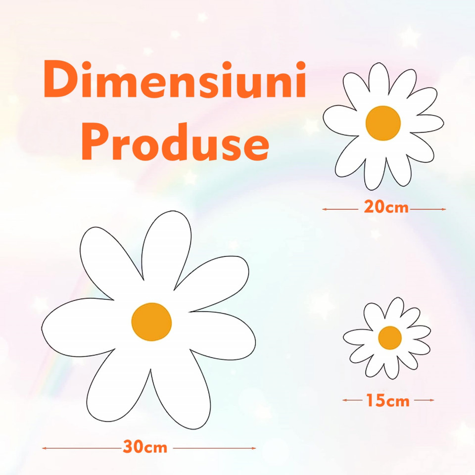 Stickere Perete Floricele Albe