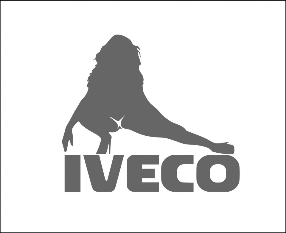 Sticker Auto Iveco Girl