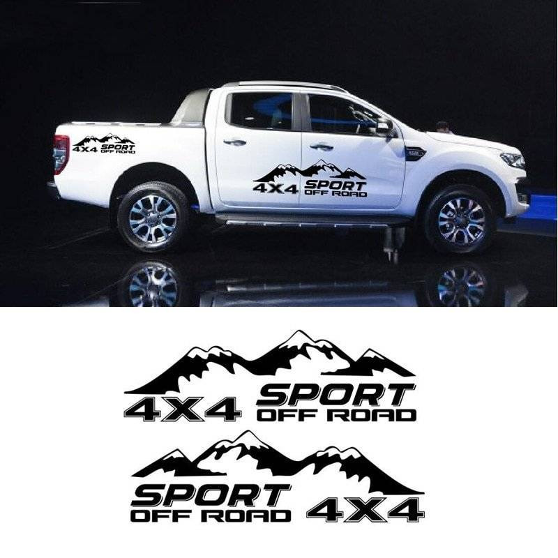 Set 2 buc Stickere Autocolante 4x4 Off Road Sport
