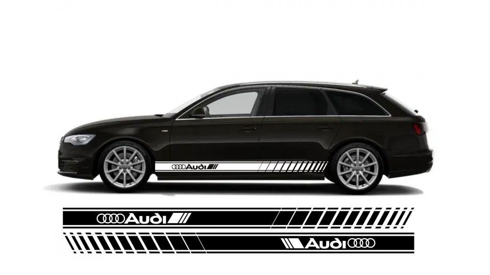 Stickere auto Dungi Laterale Audi A3, A4 , A6 , A8 (Set 2 buc)