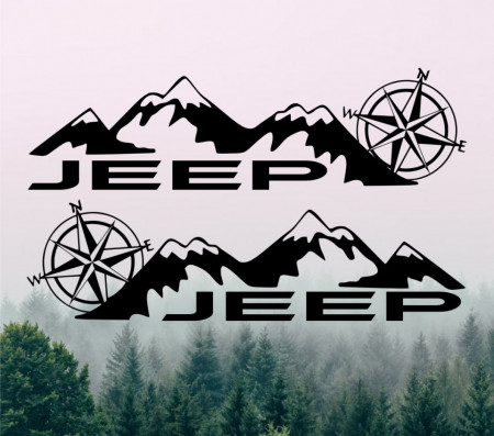 Stickere Auto Off Road Jeep (set 2 buc)