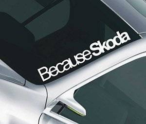 Sticker Parbriz Skoda
