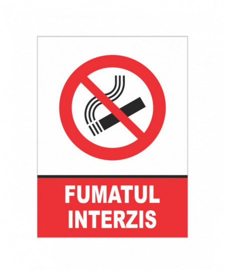 Indicator autocolant Fumatul interzis