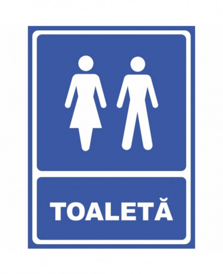 Indicator autocolant Toaleta femei și bărbați