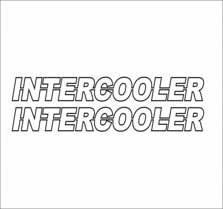 Set 2 buc Stickere Autocolante Intercooler M1