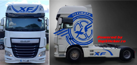 Set Stickere XXL Cabina Daf XF Ultimate Edition