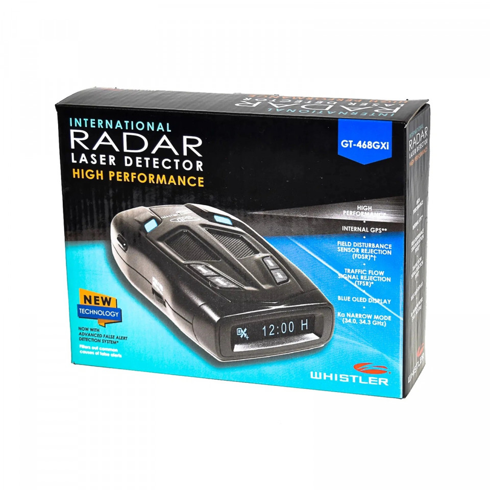 Detector de radar portabil Whistler GT-468GXi 11 Benzi Radar / Laser 360 Grade Detectie Benzi X ...