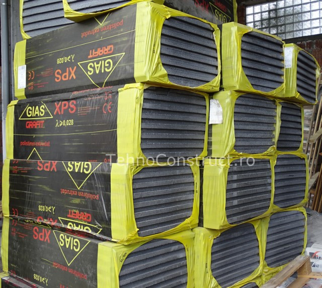 Polistiren extrudat GIAS GRAFIT XPS 5 cm - 5,80 mp/bax