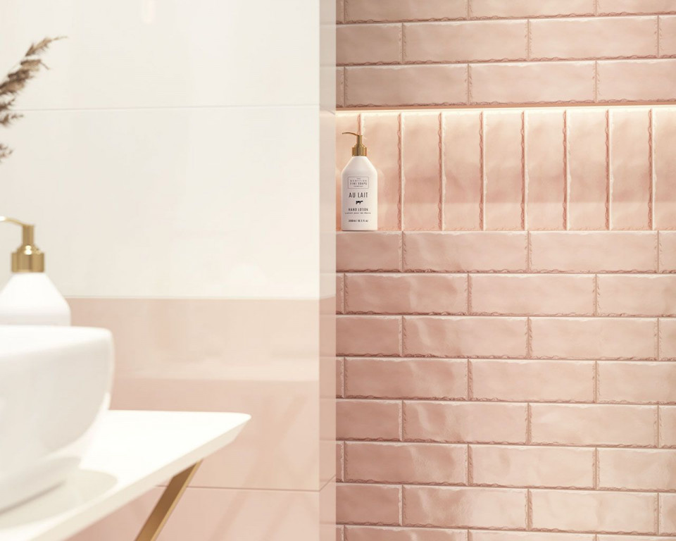 Faianta Fiori Bianco, Paradyz Ceramica, alba, lucioasa, 30x60 cm