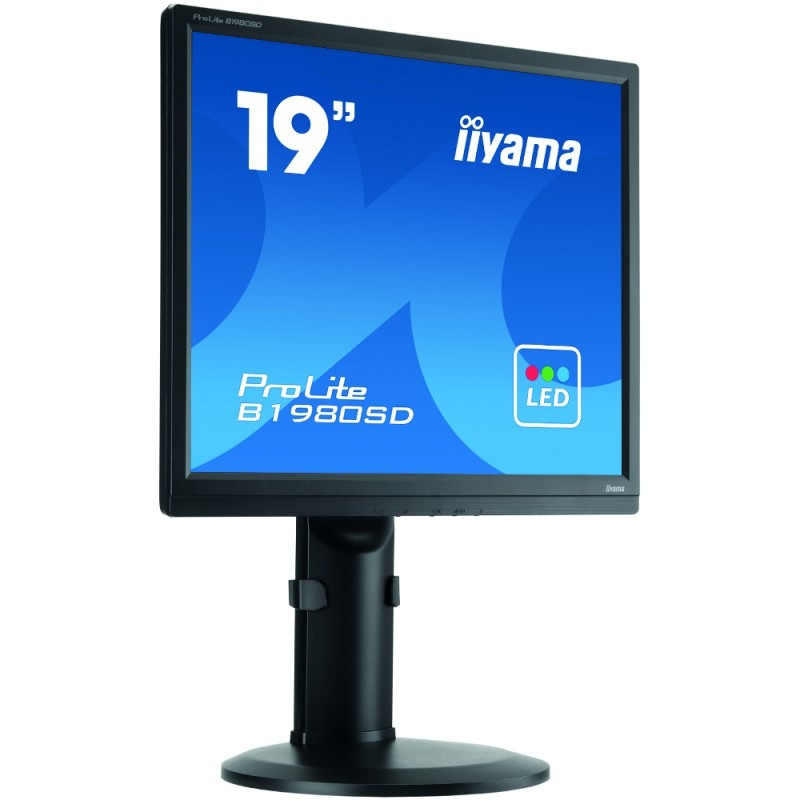 Monitor LED 19" IIYAMA ProLite B1980SD-B1, Grad A, 1280x1024, 5ms, DVI ...