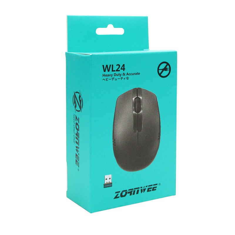 Mouse Wireless ZornWee WL24, 1600DPI, Negru