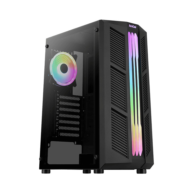 Carcasa Gaming Aerocool Prime ARGB, MiddleTower, 2x USB 3.0, Panou ...