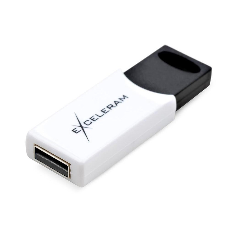 Memorie externa Exceleram H2 16GB, USB 2.0, Alb-Negru