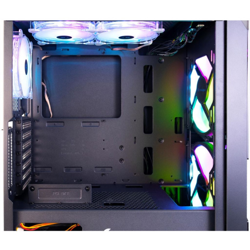 Carcasa Gaming Inaza Prism, USB 3.0, 5x Vent. 120 mm LED RGB, Panou ...