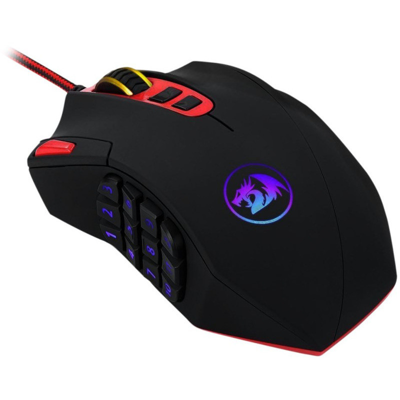 Mouse Gaming Redragon Perdition2 Black, 24000 dpi, 12000 FPS, Led Multi ...