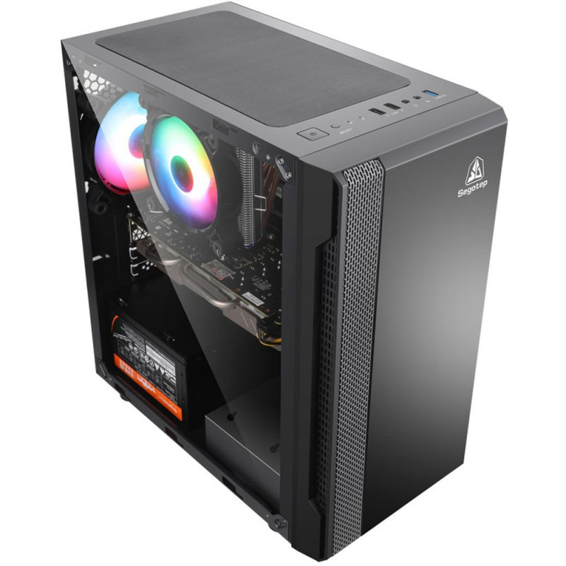 Carcasa Gaming Segotep Prime T, USB 3.0, Panou Transparent