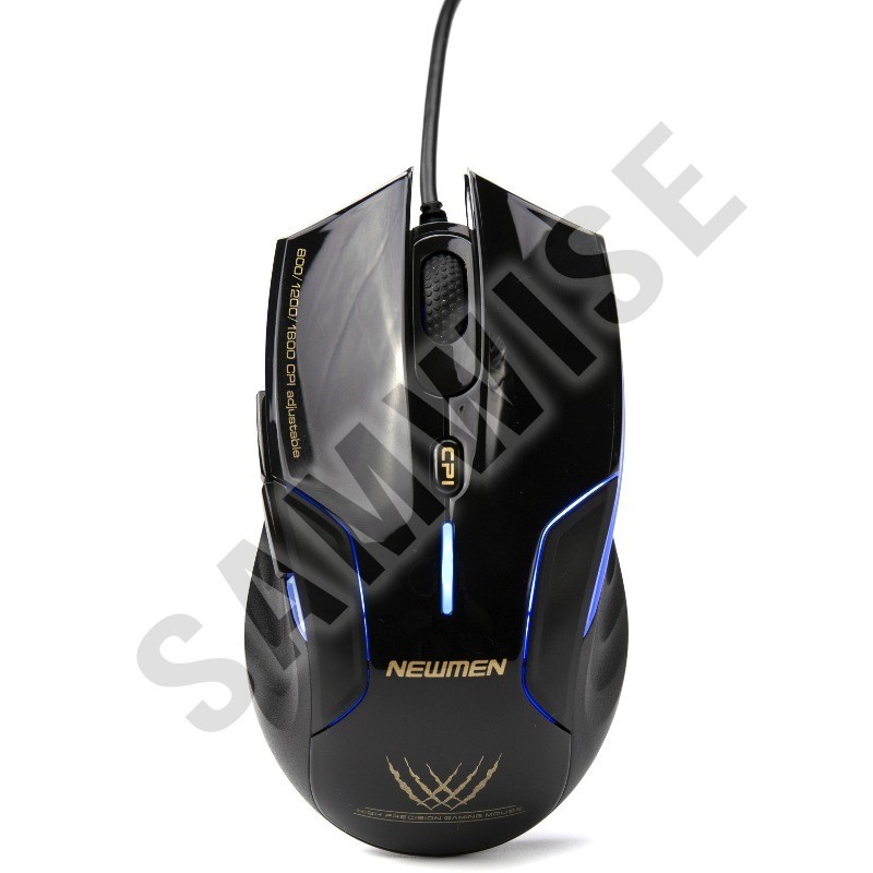 Mouse Gaming Newmen N500 Black, 1600 DPI, Selector DPI + Mousepad